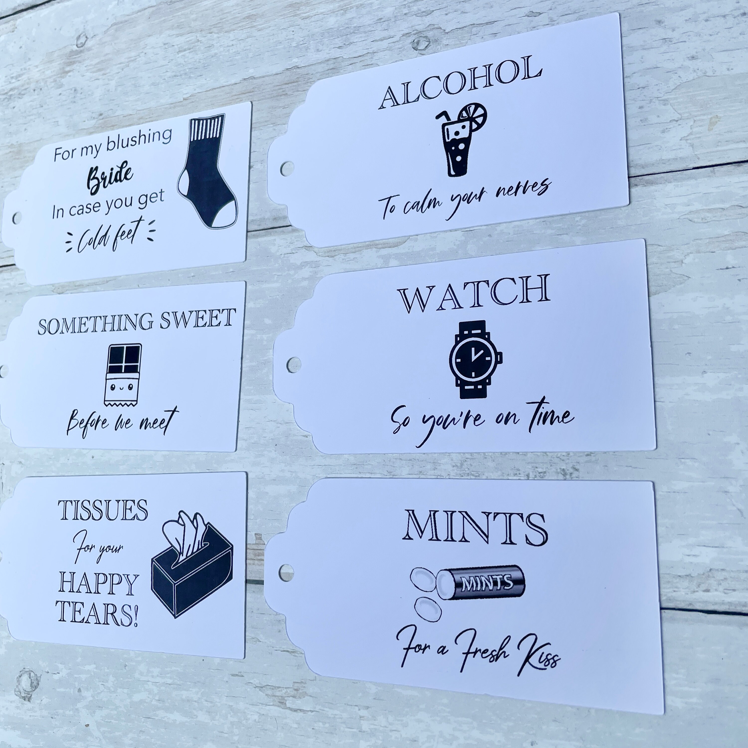 Bride Wedding Day Survival Labels, Wife to Be Gift Labels, Emergency ...