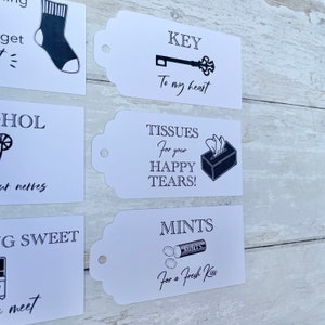 Bride Wedding Day Survival Labels, Wife to Be Gift Labels, Emergency ...