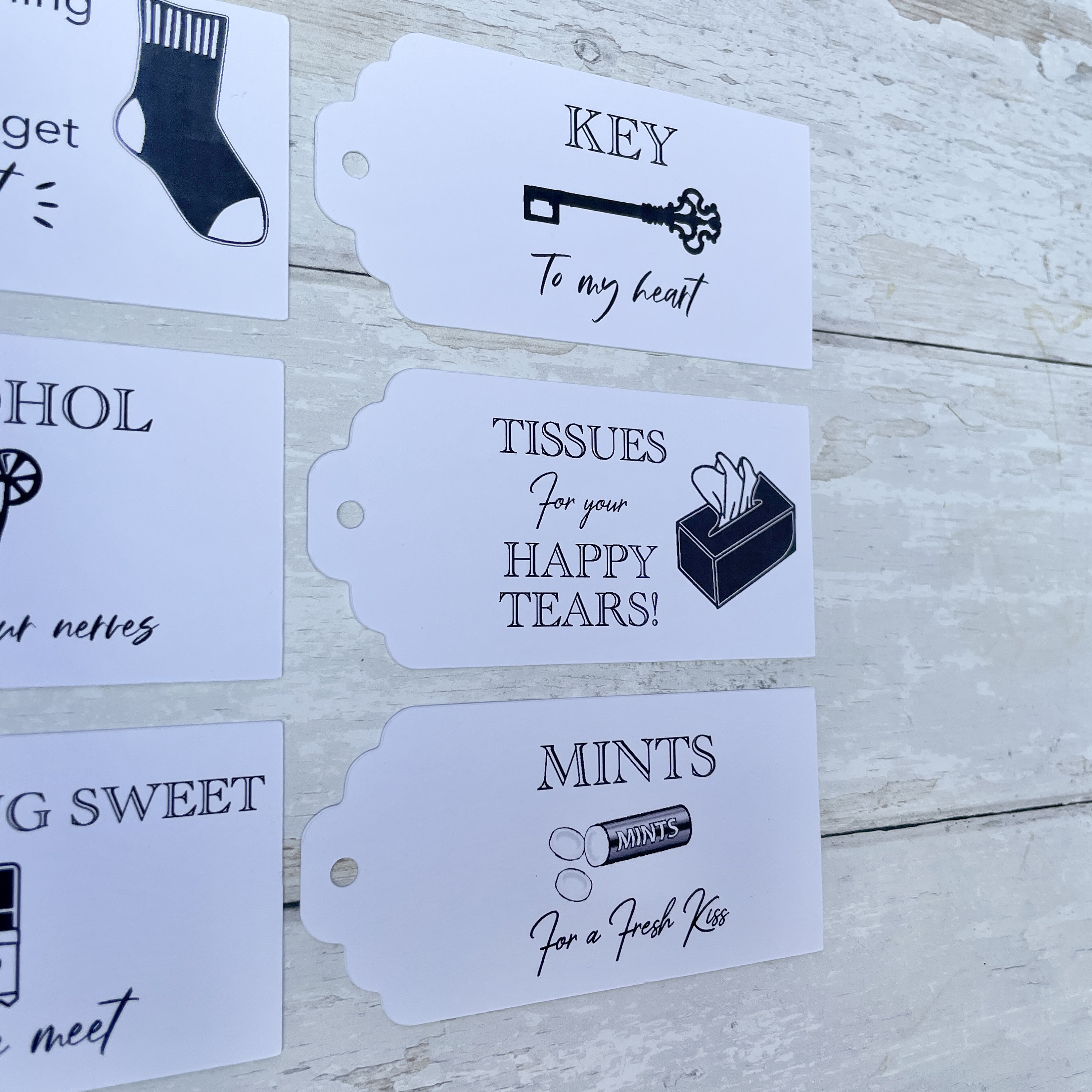 Bride Wedding Day Survival Labels, Wife to Be Gift Labels, Emergency ...