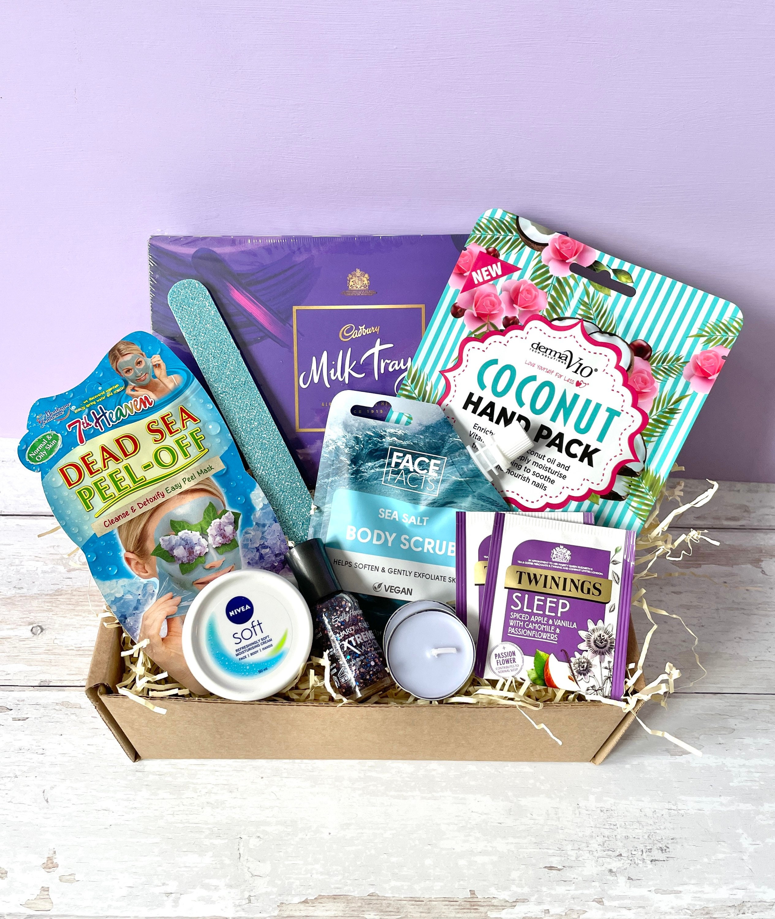 Night in Purple Blue Pamper Box Hugs From Afar / Gift / - Etsy