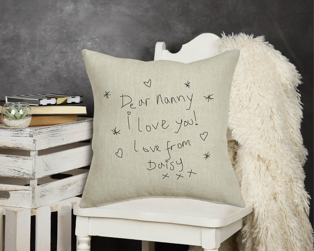 Your Handwriting Cushion, Custom Handwriting Cushion, Your Personalised ...