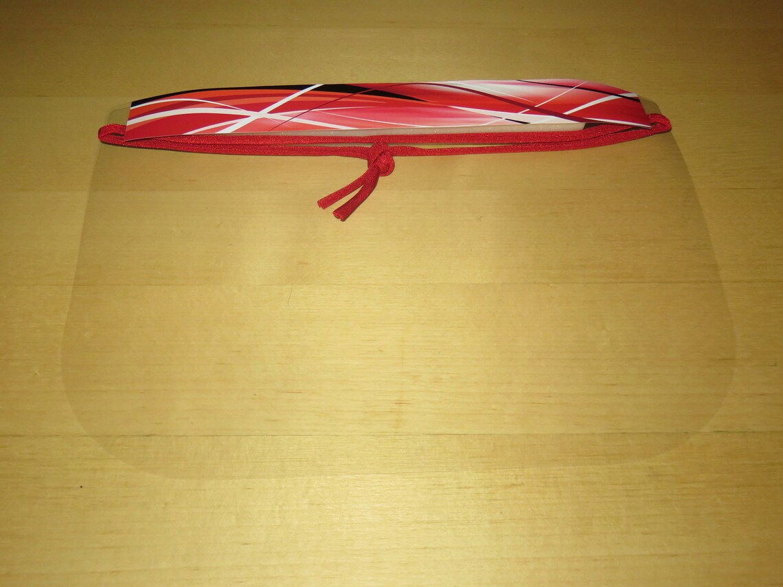 Red White & Black Face Shield PPE Faceshield Adult Teen - Etsy UK