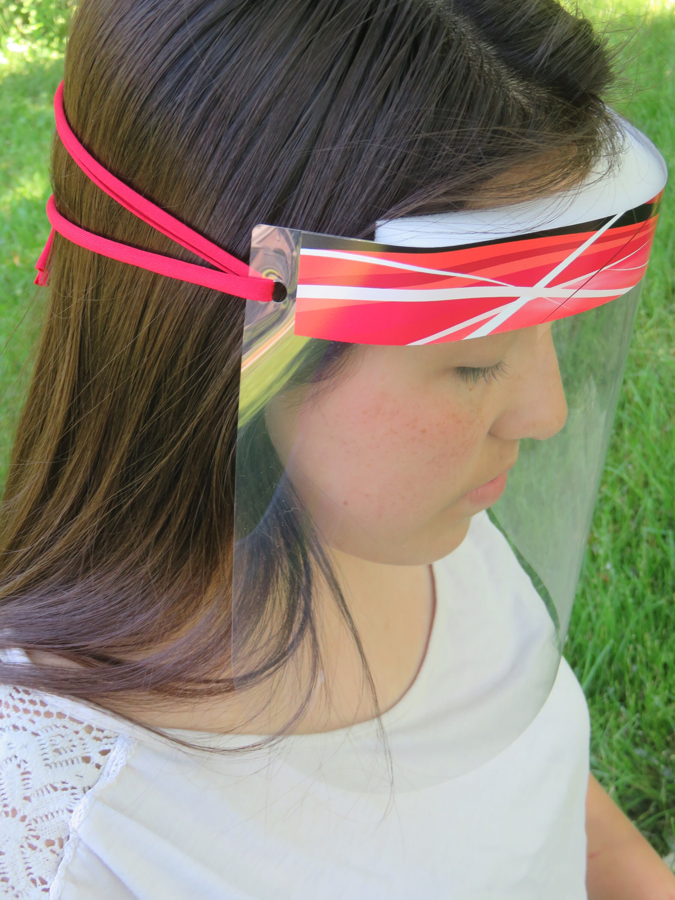 Red White & Black Face Shield PPE Faceshield Adult Teen - Etsy UK