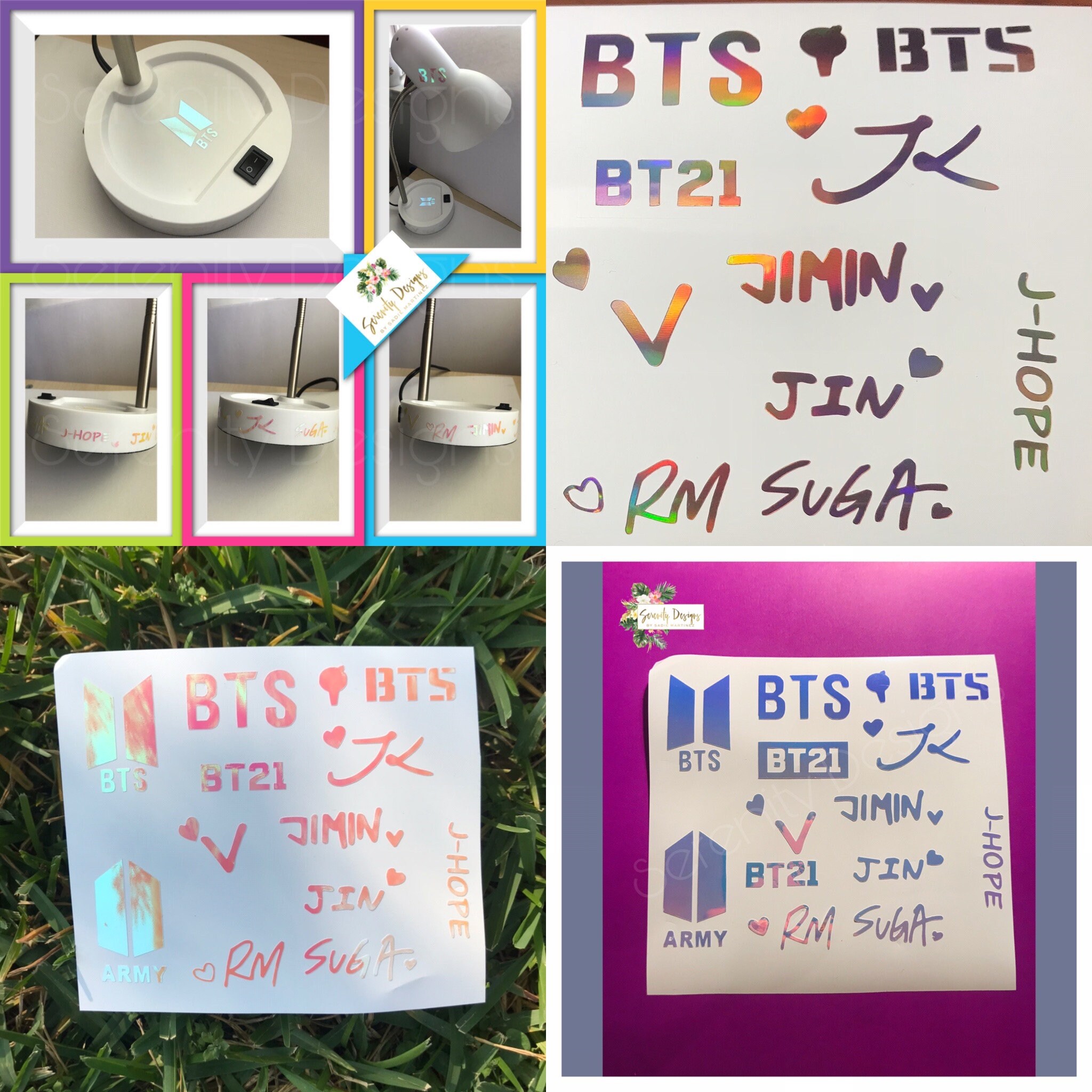 BTS Decals BTS Army Strickers Army Decals, Kpop Laptopstickers BTS ...