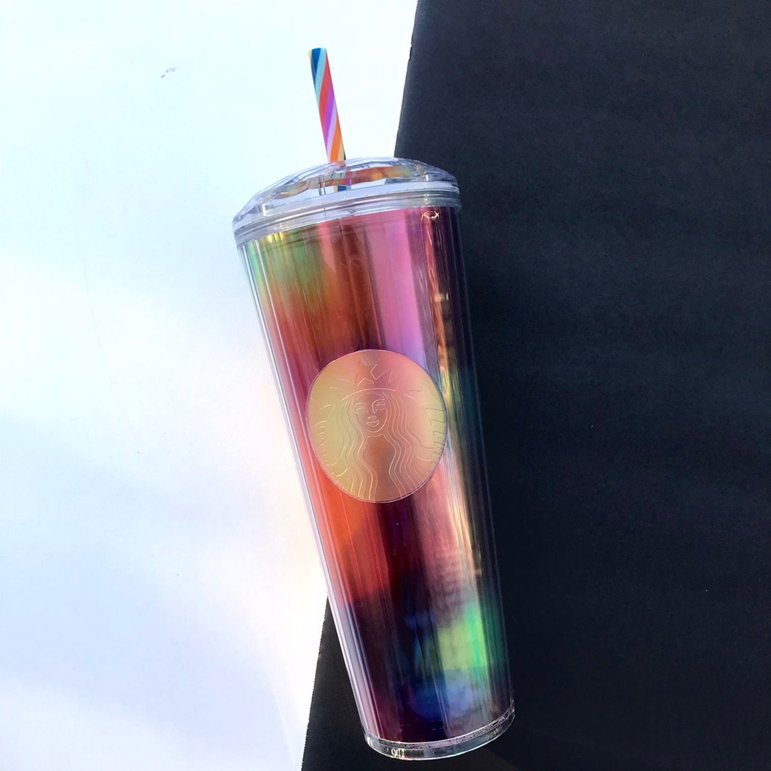 Starbucks Pride Tumbler Rainbow Venti Pride Cup Starbucks Etsy