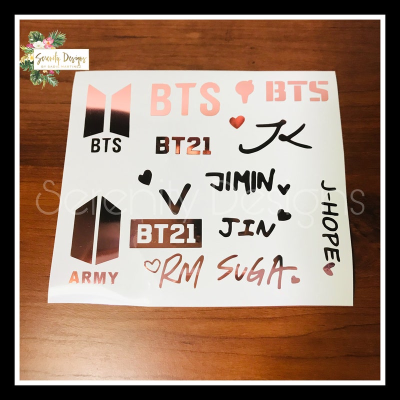 Bts Decals - Etsy