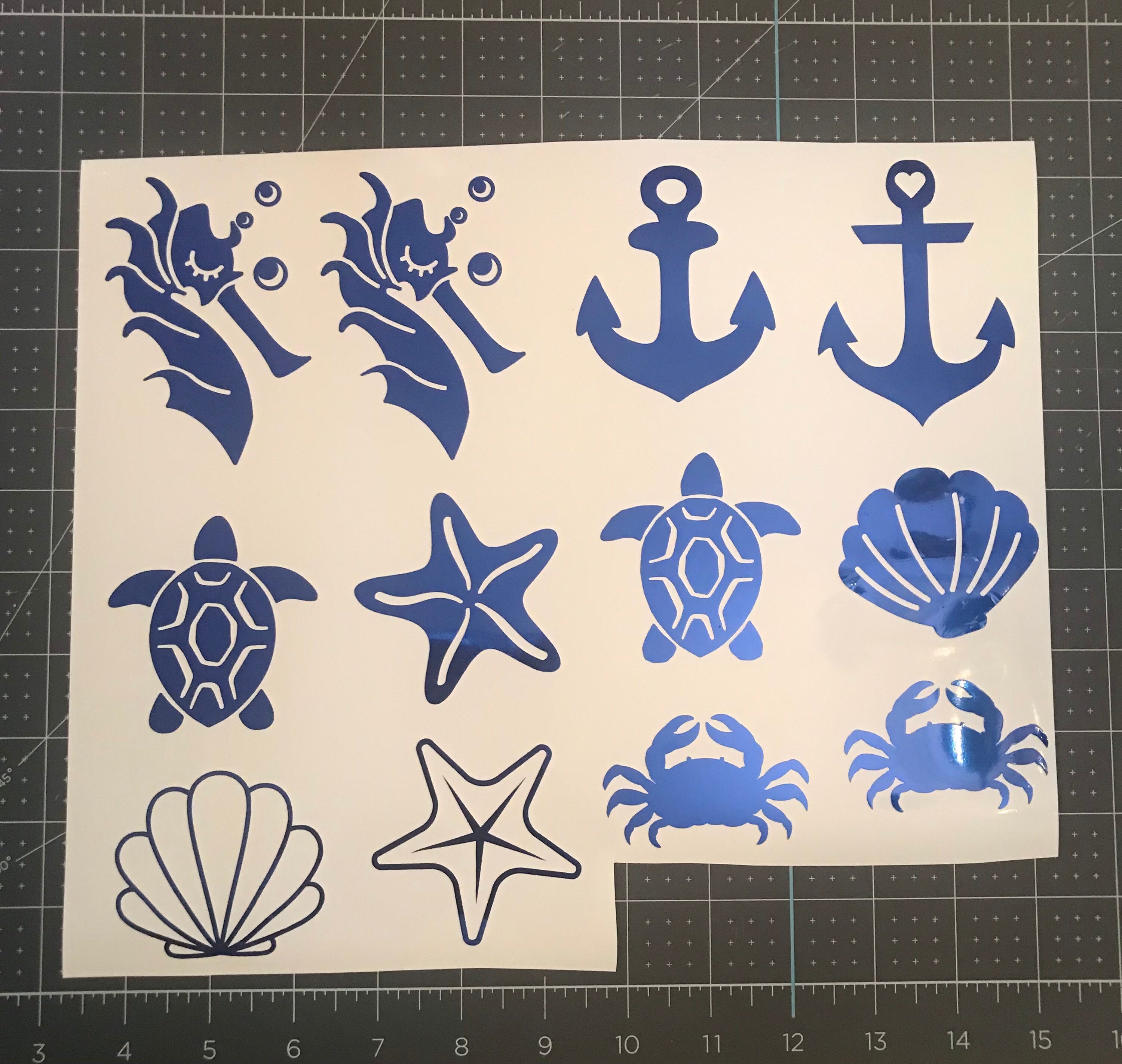 Sea Theme Decals Sea Life Decals Nautical Decals | Etsy