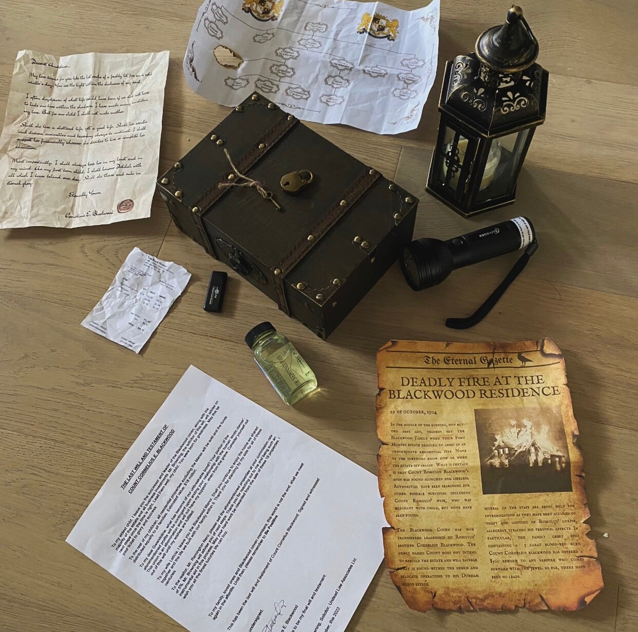 Vampire Murder Mystery Party Game - Instant Download - Halloween DIY ...