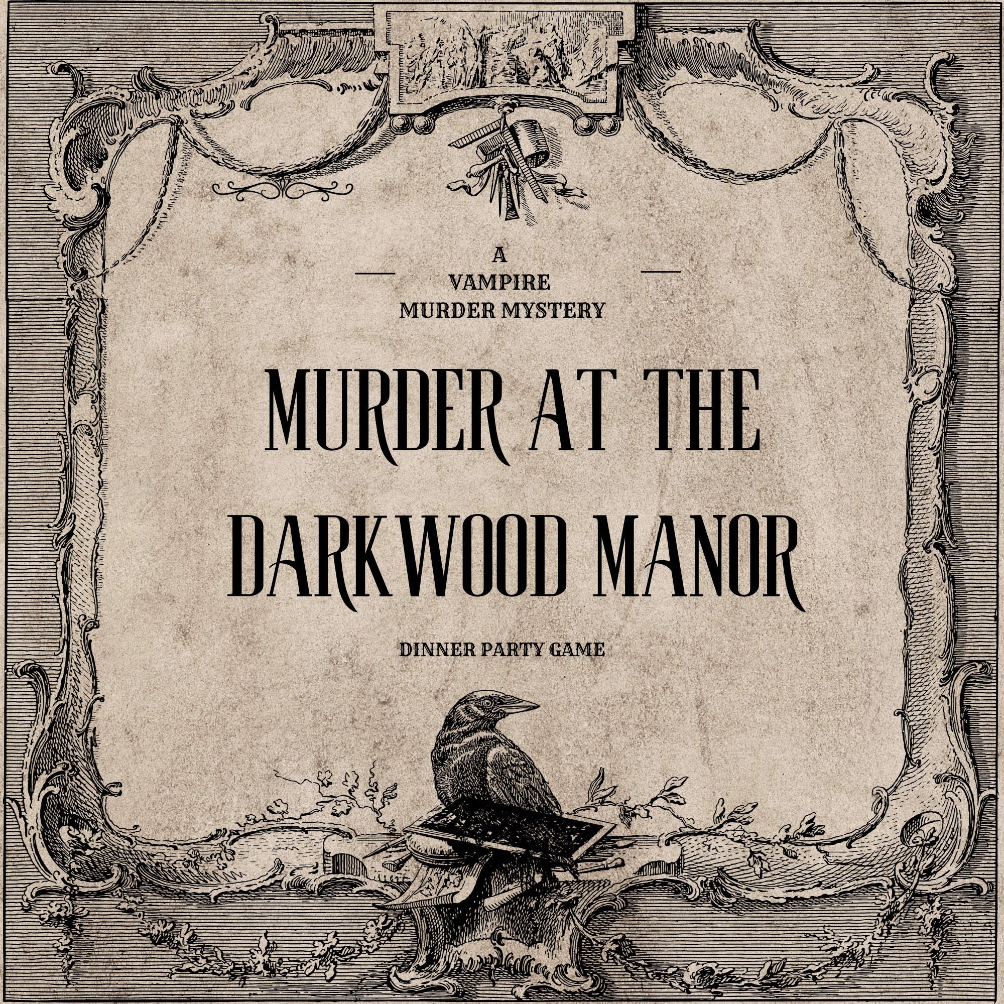 Vampire Murder Mystery Party Game - Instant Download - Halloween DIY ...