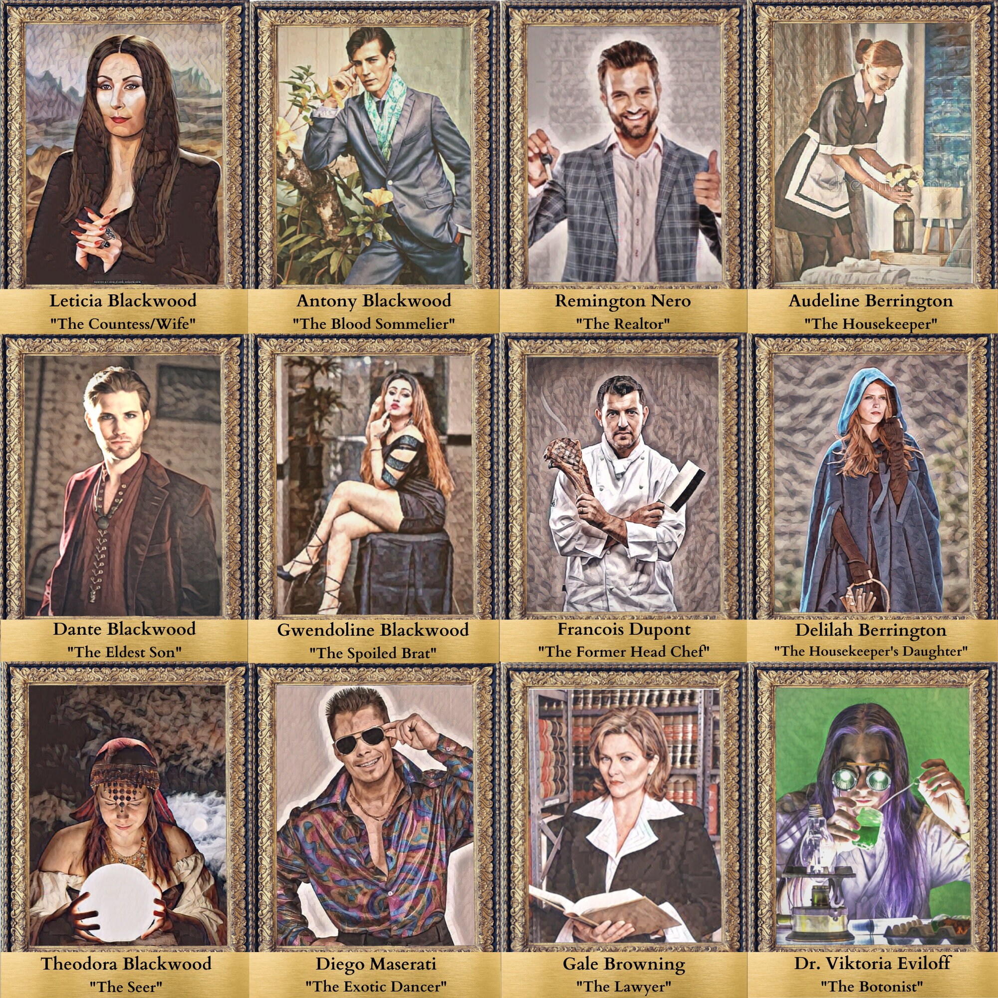 Vampire Murder Mystery Party Game - Instant Download - Halloween DIY ...