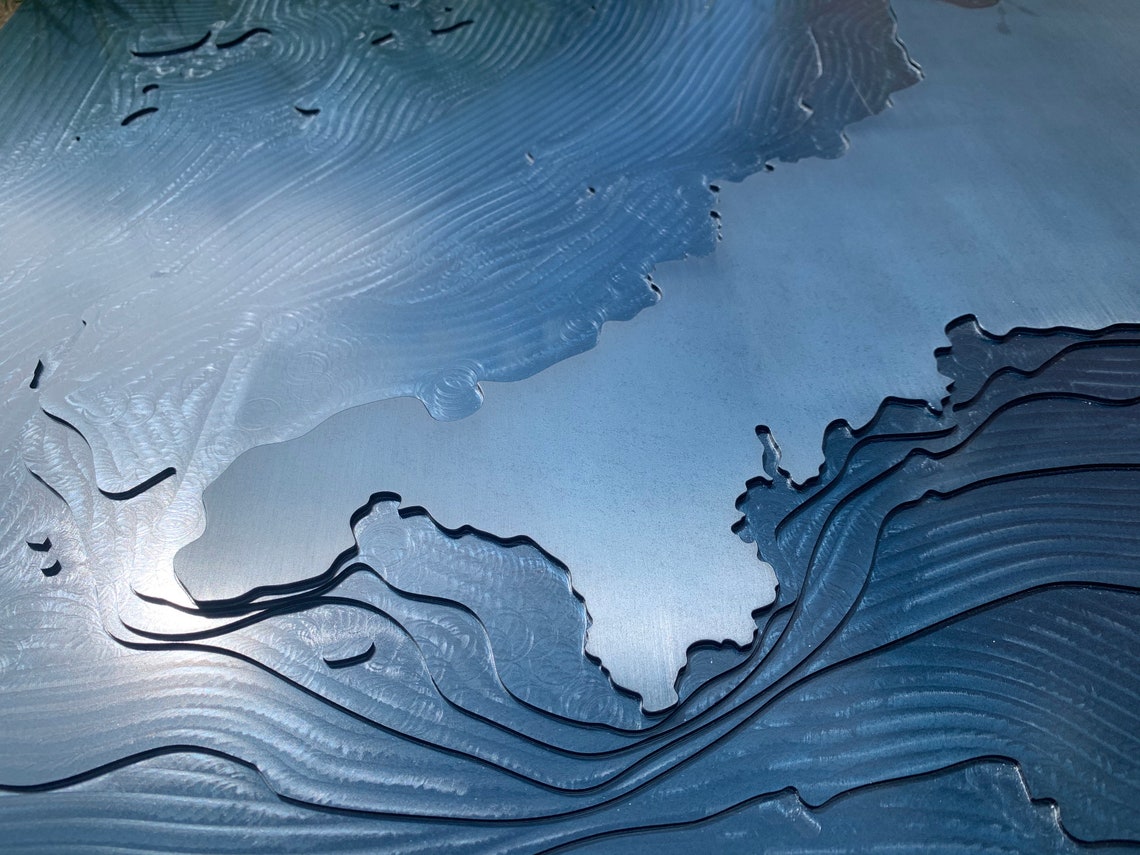 Metal Map of Devon and Cornwall Royal Blue - Etsy