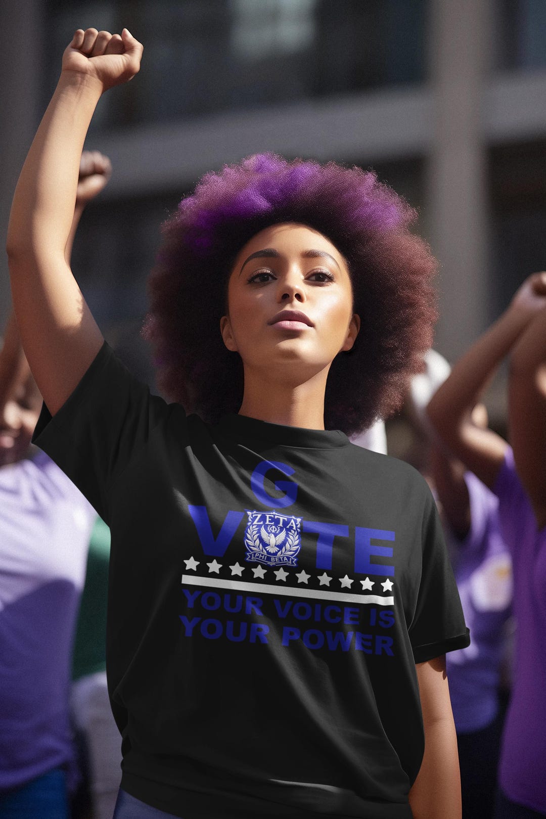 Zeta Phi Beta GO VOTE Your Voice is Your Power T-shirt - Etsy