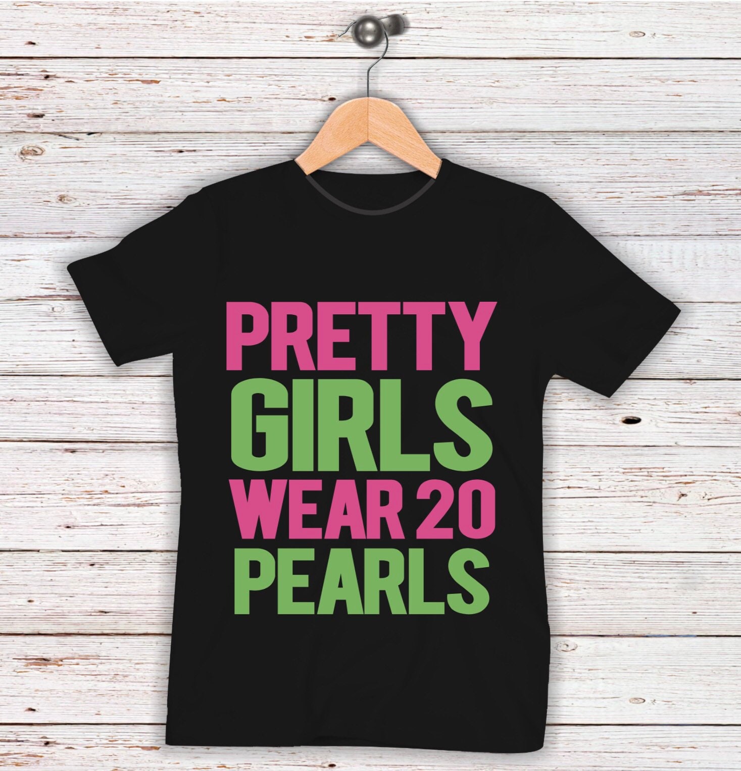 Buy Pretty Girls Wear 20 Pearls T-shirt Online in India - Etsy
