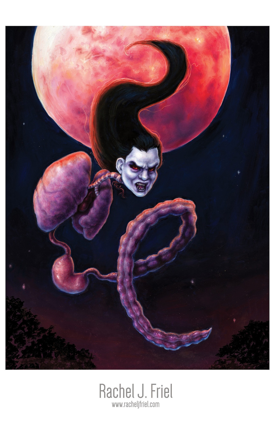 Krasue Print |11x17 | Fantasy Illustration | Fantasy Art | Wall Decor ...