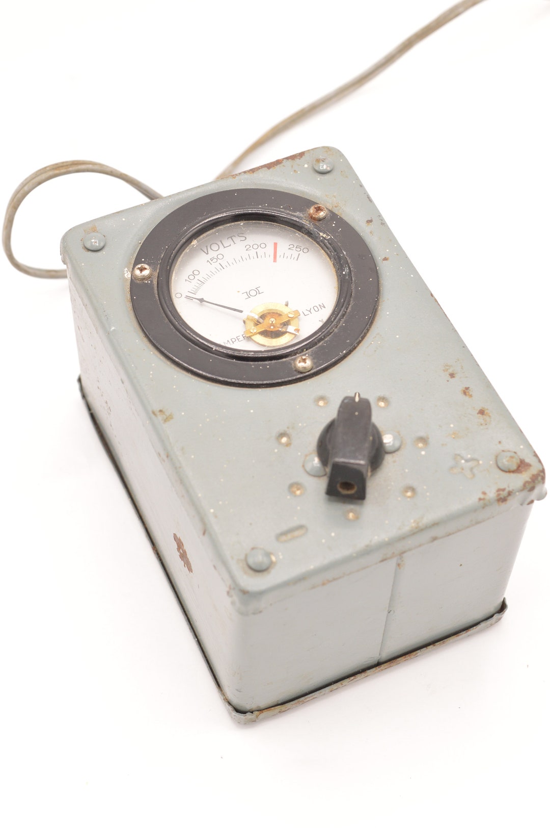 Vintage Electrical Device for Decoration Amperemeter Voltmeter Lyon ...