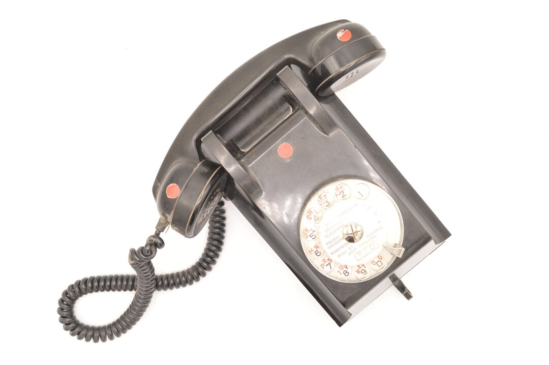 Old Telephone Ericsson 4310A Black Old Wall Mounted - Etsy