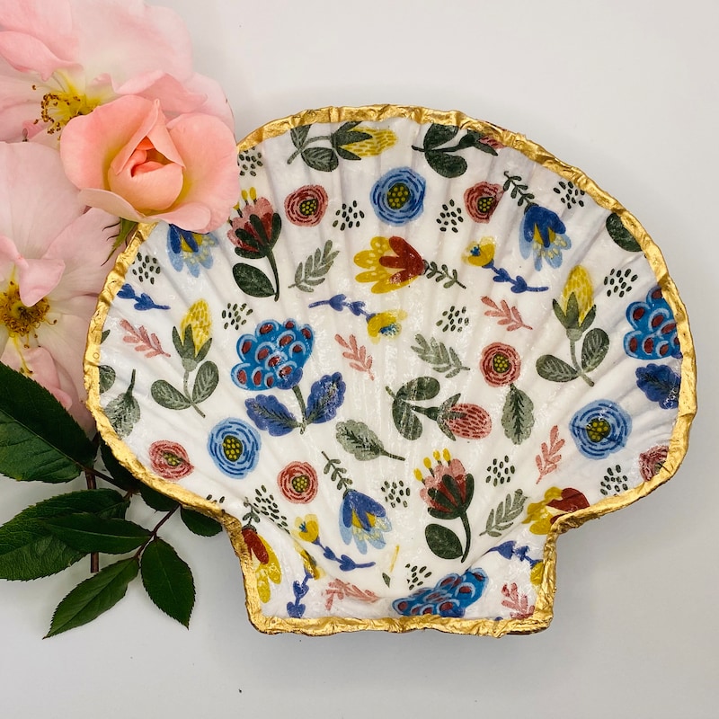 Decoupage Shells - Etsy