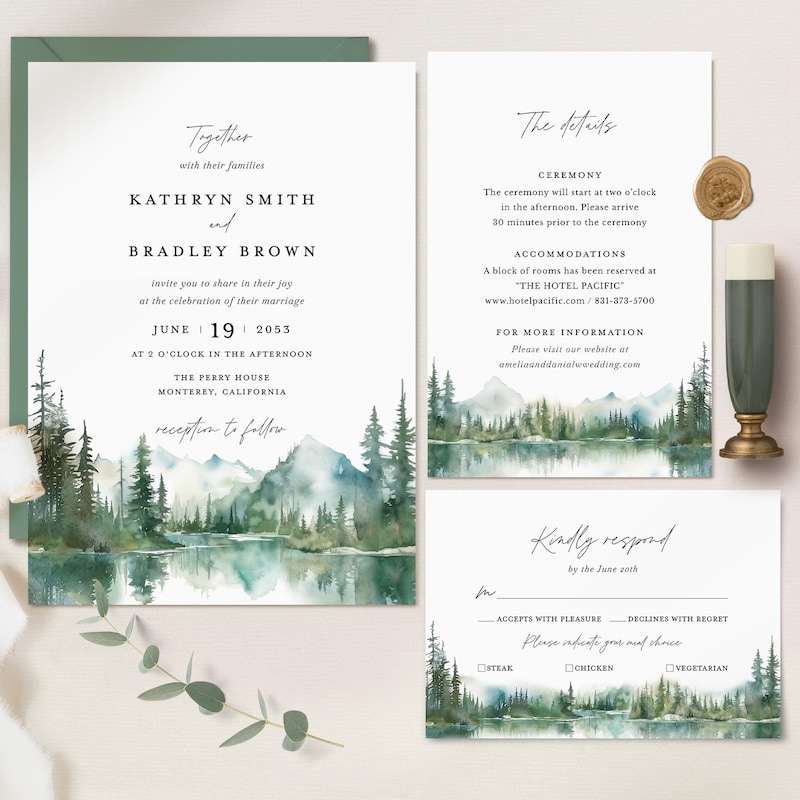 Wedding Invite Natural - Etsy