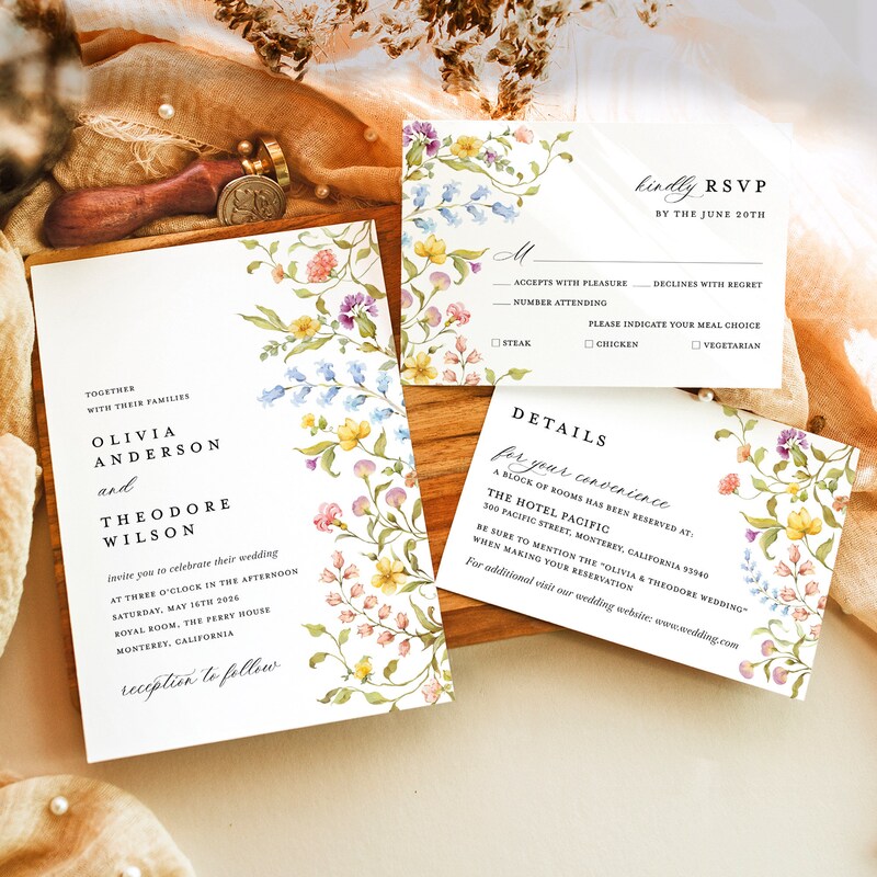 Colorful Invitations - Etsy