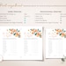 Baby Shower Games, Printable Orange Citrus Baby Shower, Editable A ...
