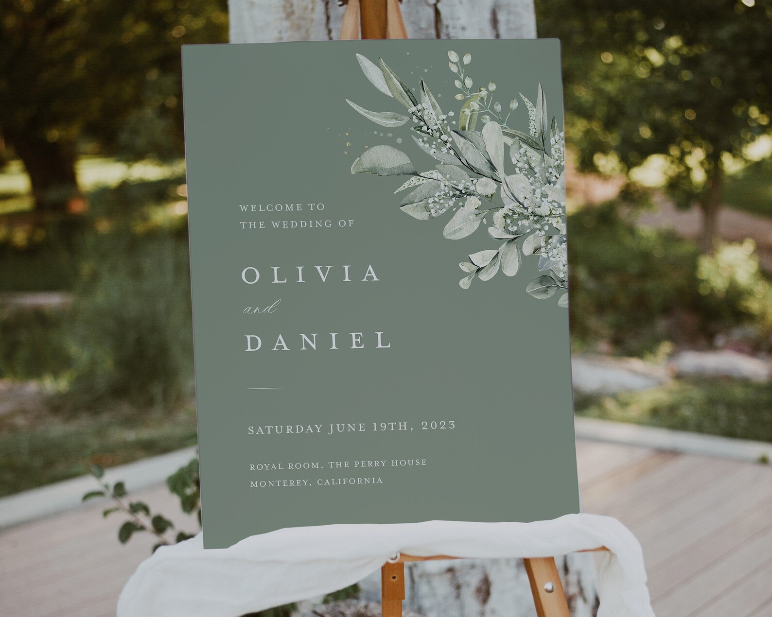 Minimalist Wedding Welcome Sign Template Sage Green Editable - Etsy