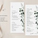 Sage Green Wedding Programs Template, Ceremony Modern Minimal Program ...