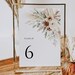 Boho Wedding Table Number Template, Terracotta Modern Sage Table ...