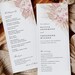 Boho Blush Pink Wedding Programs Template, Ceremony Floral Program, Elegant Dusty Rose Pampas ...