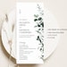 Sage Green Wedding Programs Template, Ceremony Modern Minimal Program ...