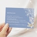 Boho Beach Wedding Invitation Template Set Ocean Blue Wedding - Etsy