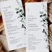 Sage Green Wedding Programs Template, Ceremony Modern Minimal Program ...