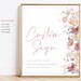 Boho Floral Custom Wedding Sign Template, Bridal Shower Blush Pink ...