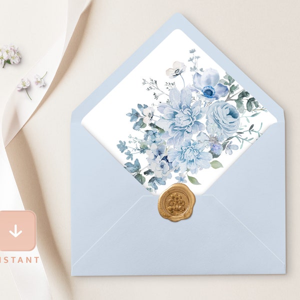 Blue Envelope - Etsy