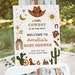 Boho Terracotta Wedding Welcome Sign Template, Floral Burnt Orange Rose ...