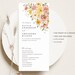 Colorful Pastel Wedding Programs Template Boho Ceremony - Etsy