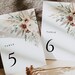 Boho Wedding Table Number Template, Terracotta Modern Sage Table ...