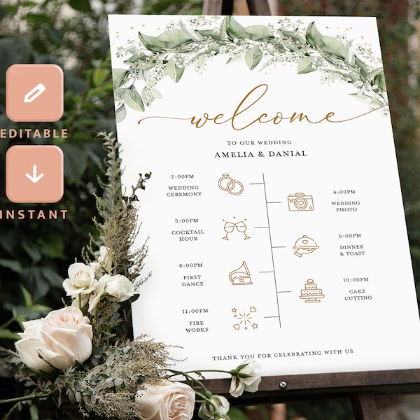 Wedding Program Sign - Etsy