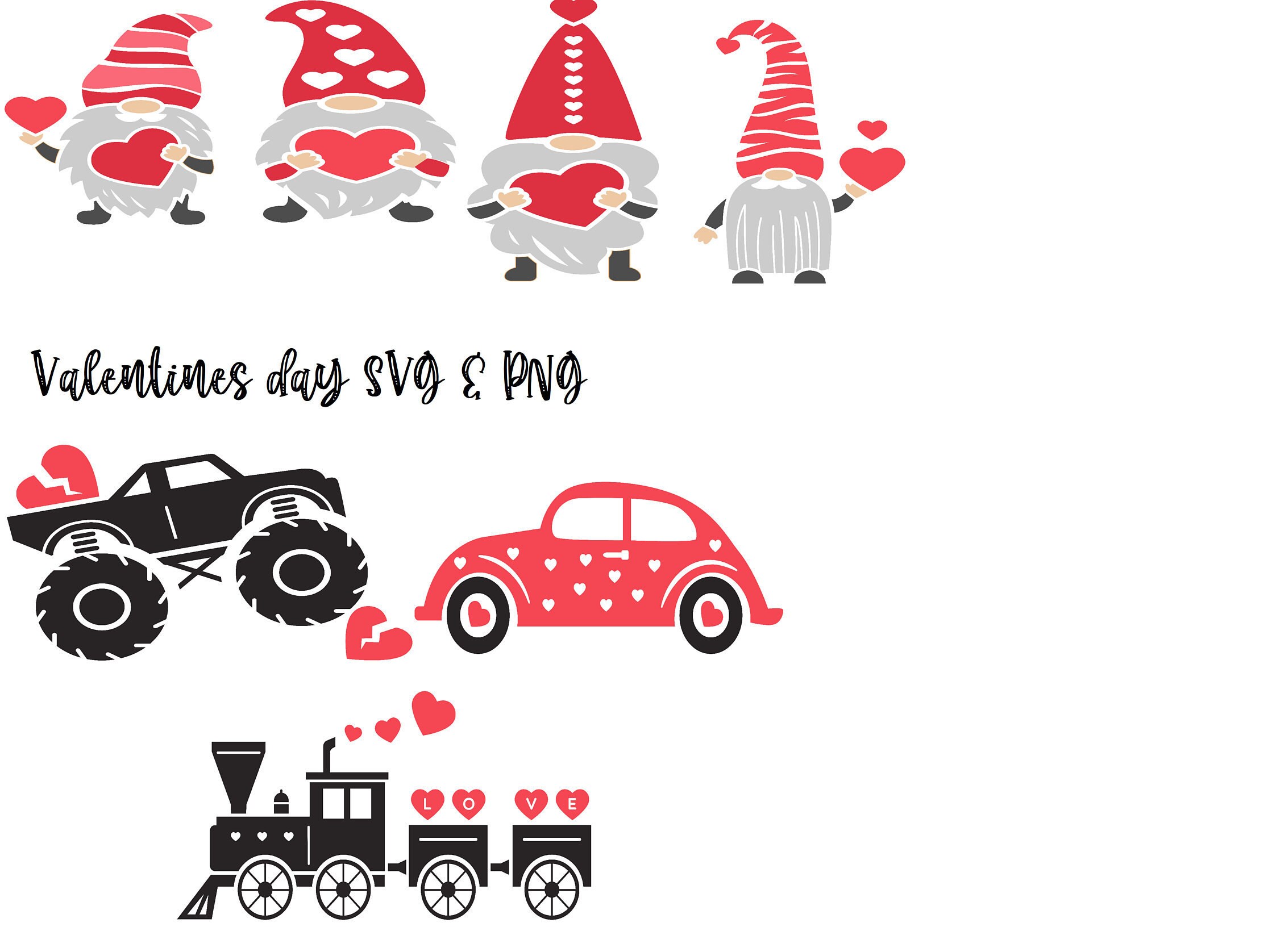 Valentines Svg Bundle, Valentines Truck Svg, Valentine's SVG ...