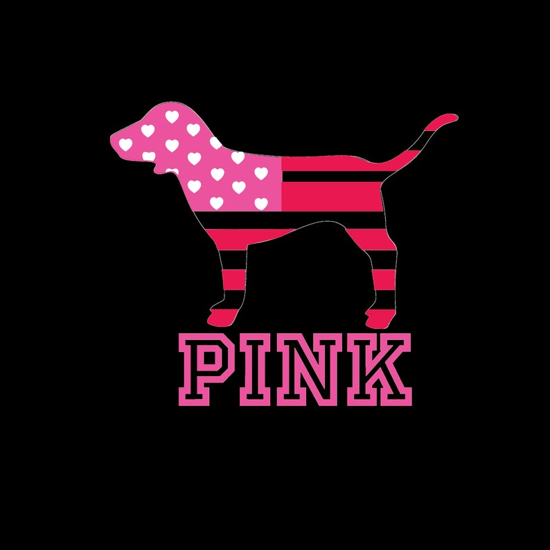 Pink SVG PNG Circuit Files Victoria Secret - Etsy