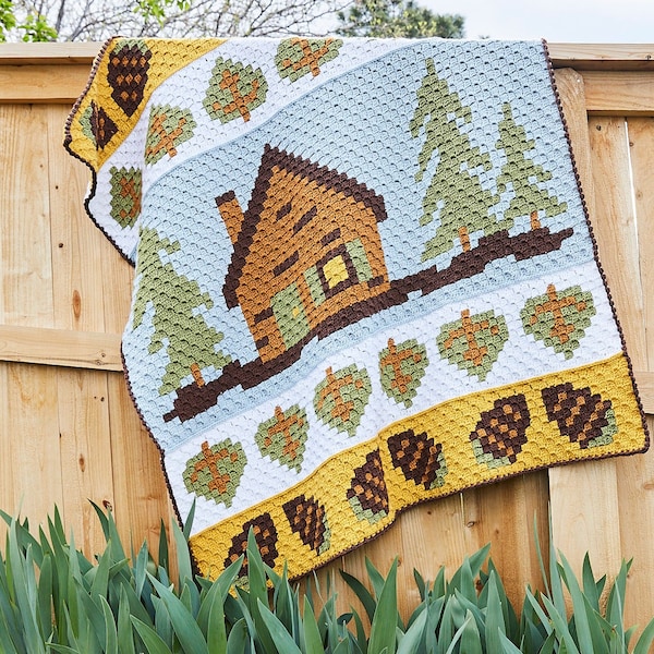 Brick Faces C2C Crochet Afghan PATTERN Crochet Blanket for Kids and ...