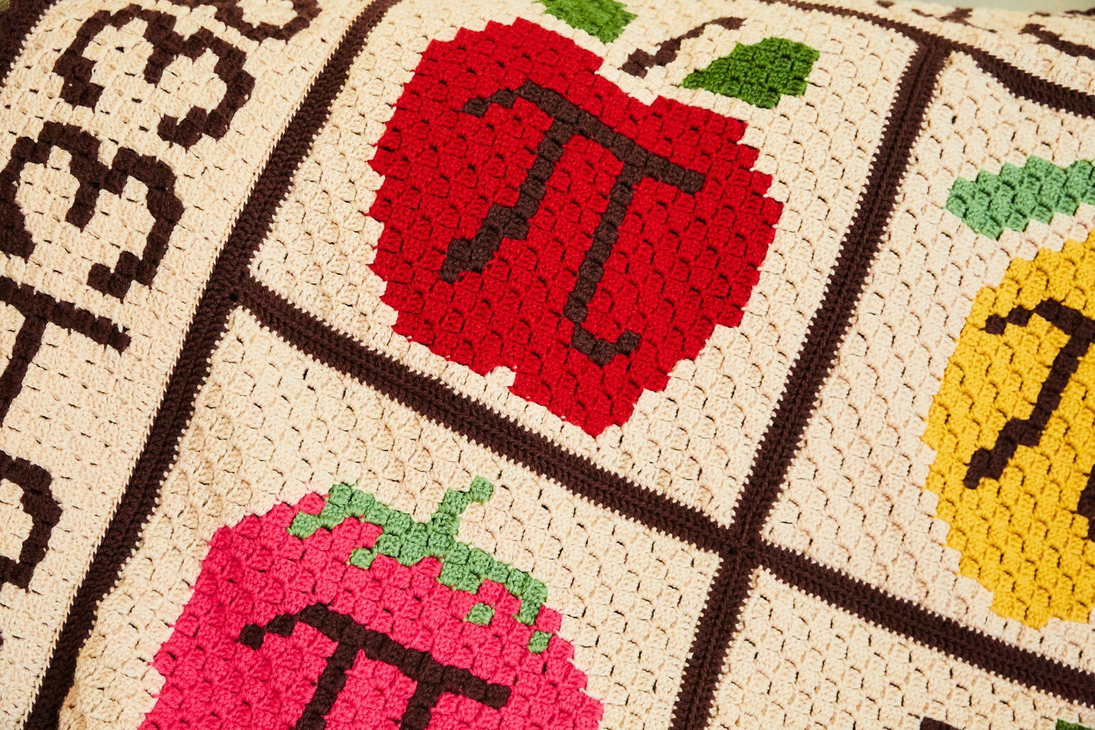 Fruit Pi C2C Crochet Afghan PATTERN; Pi Day - Etsy