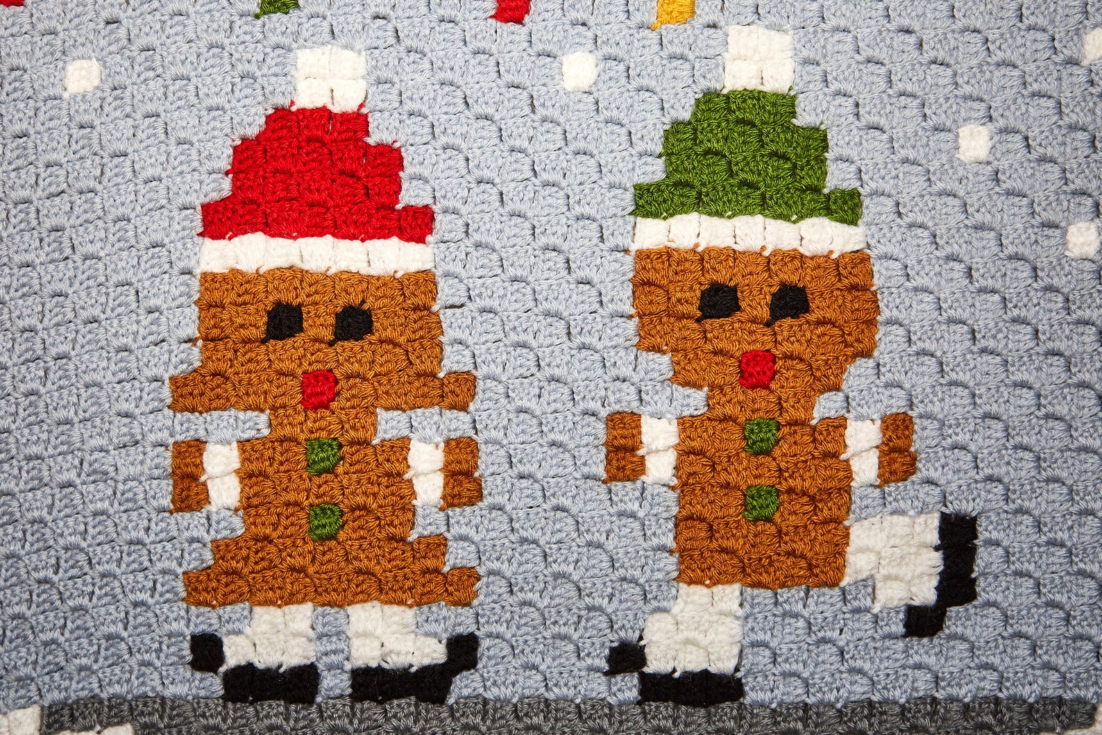 Gingerbread Cookie Lane Corner to Corner Crochet Afghan PATTERN ...