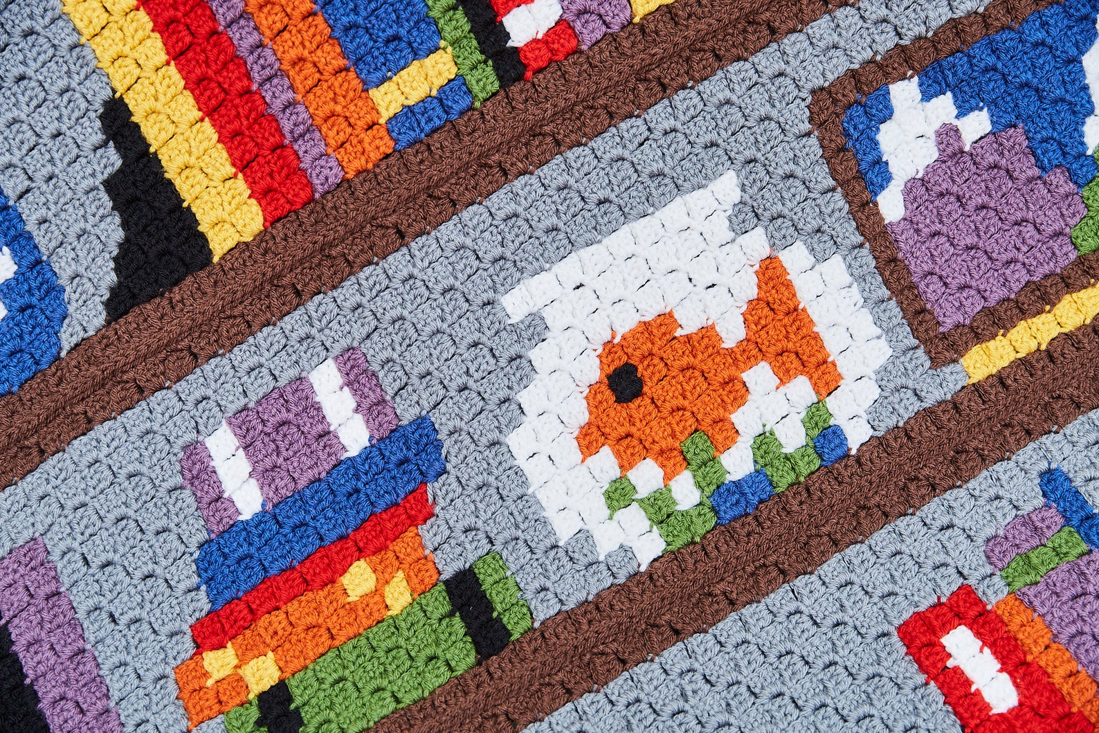 Bookcase C2C Crochet Afghan PATTERN Bookshelf Blanket Book Lover ...