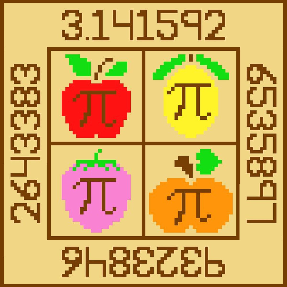 Fruit Pi C2C Crochet Afghan PATTERN; Pi Day - Etsy