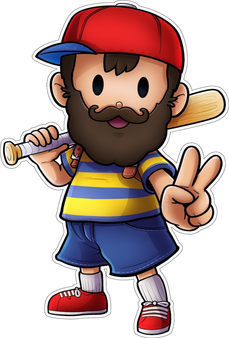 Earthbound Ness - Matte Sticker! - Etsy