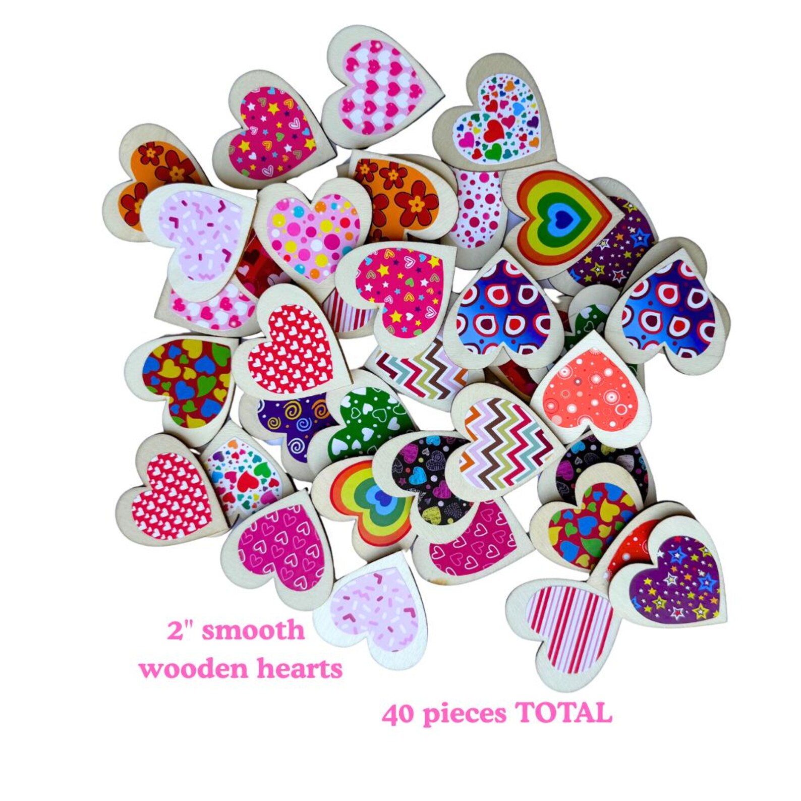 Juego de memoria de madera con corazones de San Valentín: regalo ...