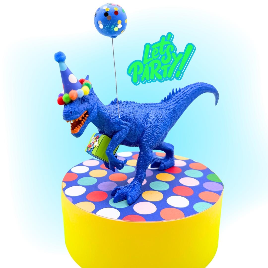 Boy Dinosaur Cake Topper: Allosaurus Birthday Party Decor - Etsy
