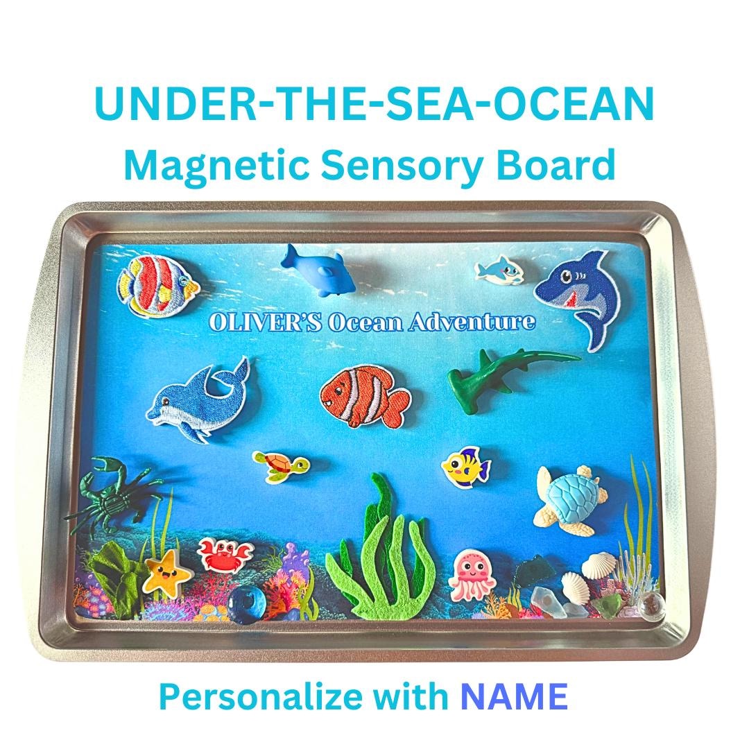Ocean Magnet Sensory Busy Board Ocean Lover B’day Gift Travel Toy ...