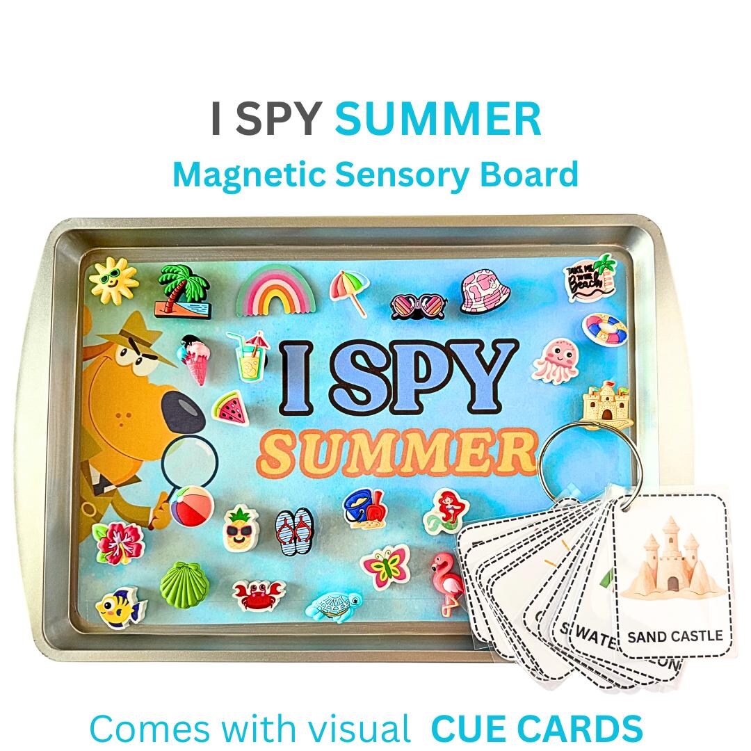 I Spy Summer Travel Game: Magnetic Board, Sensory Fine Motor Kit - Etsy