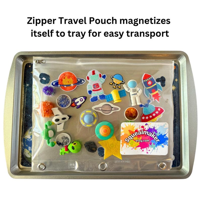 Outer Space Sensory Board: Magnetic Travel Toy, Christmas Personalized ...